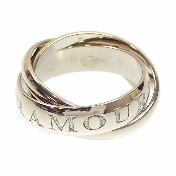 Cartier | Accessories | Cartier Trinity Ring K8wg No 17 57 123g 18k ...